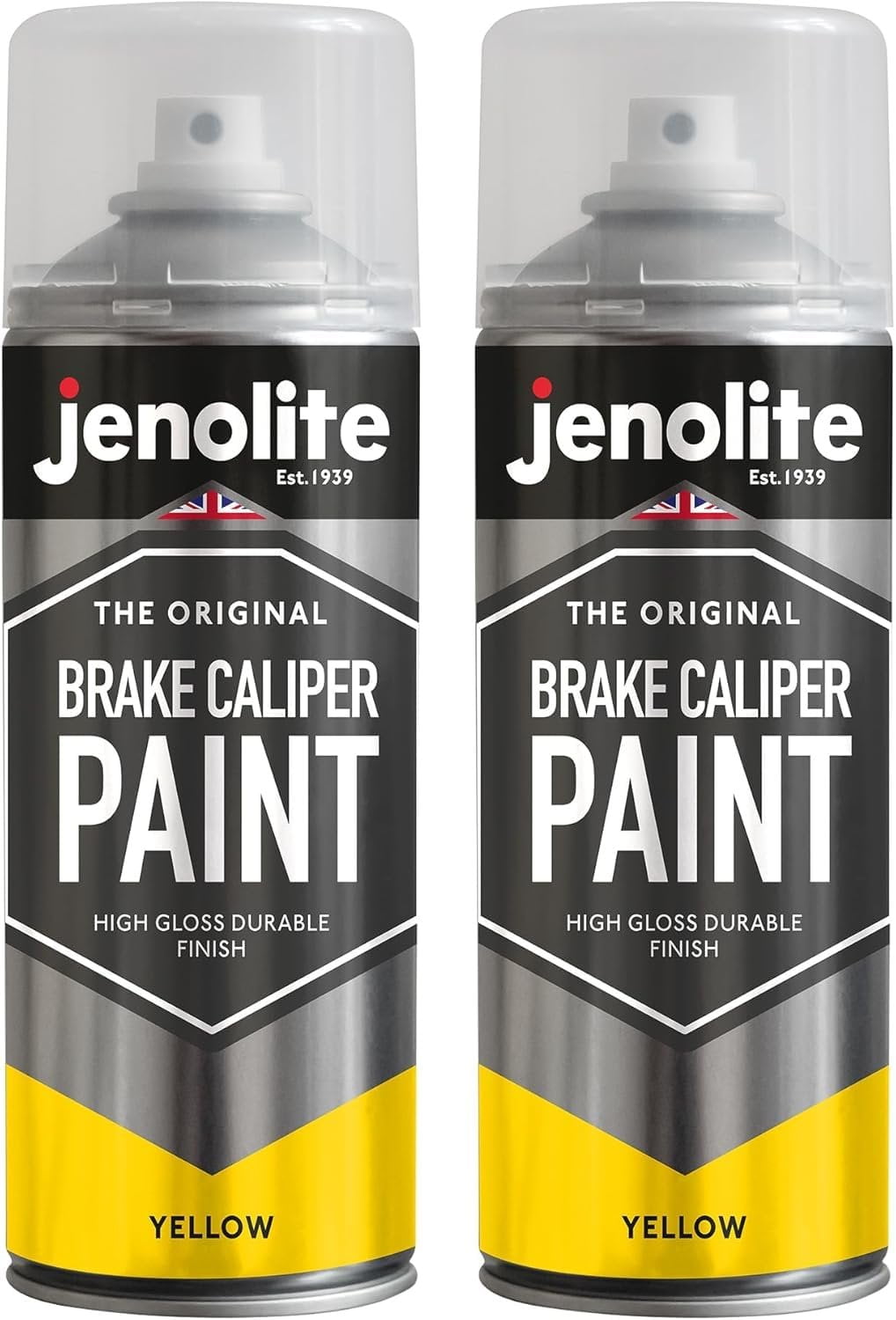 JENOLITE Brake Caliper Paint - YELLOW - Durable High Gloss Finish High ...
