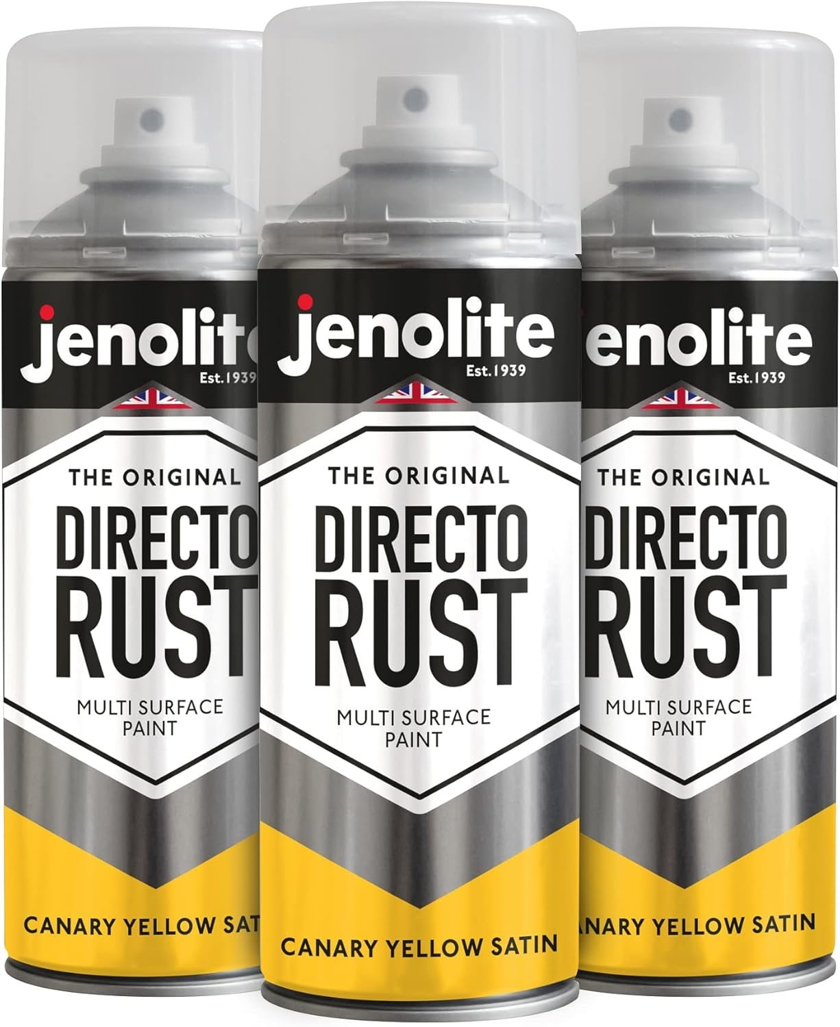 JENOLITE Directorust Spray Paint for Metal - CANARY YELLOW - Satin ...