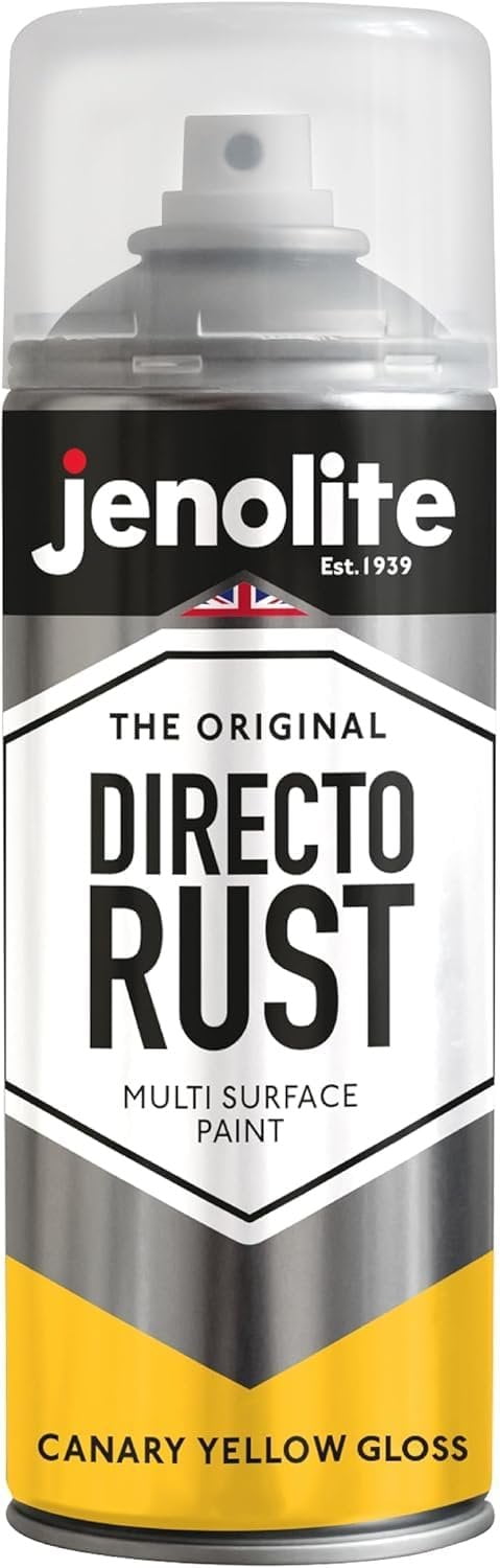 JENOLITE Directorust Spray Paint for Metal - CANARY YELLOW - Gloss ...