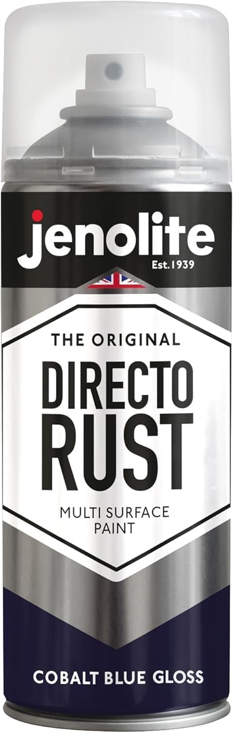 JENOLITE Directorust Spray Paint for Metal - COBALT BLUE - Gloss Finish ...