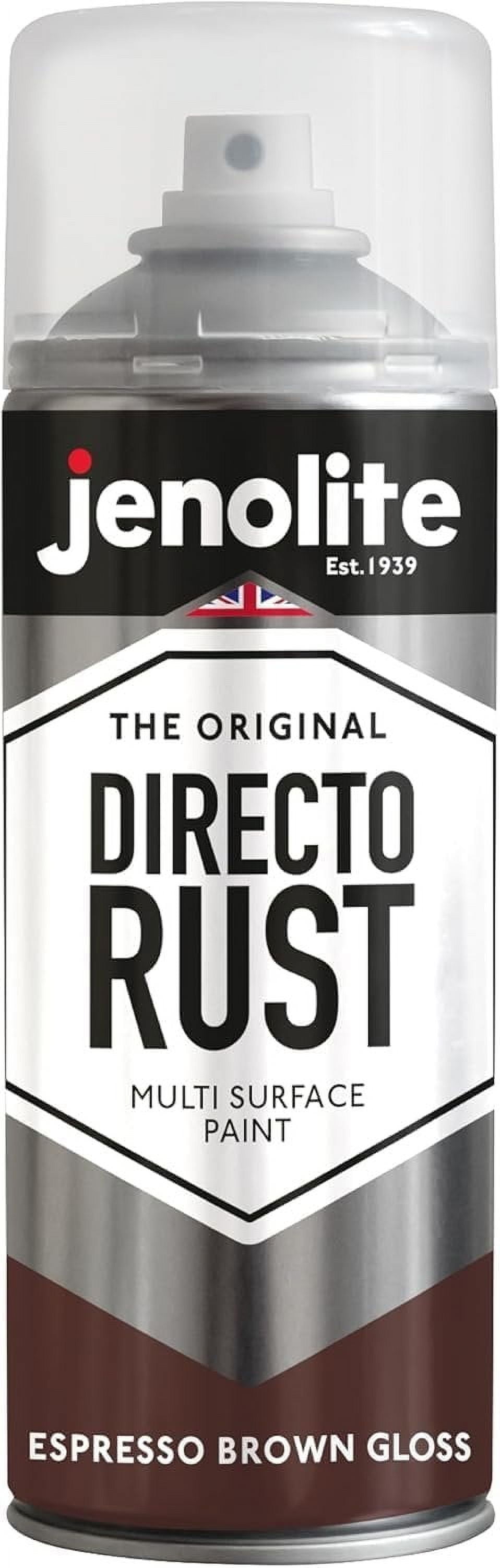 JENOLITE Directorust Spray Paint for Metal - ESPRESSO BROWN - Gloss ...