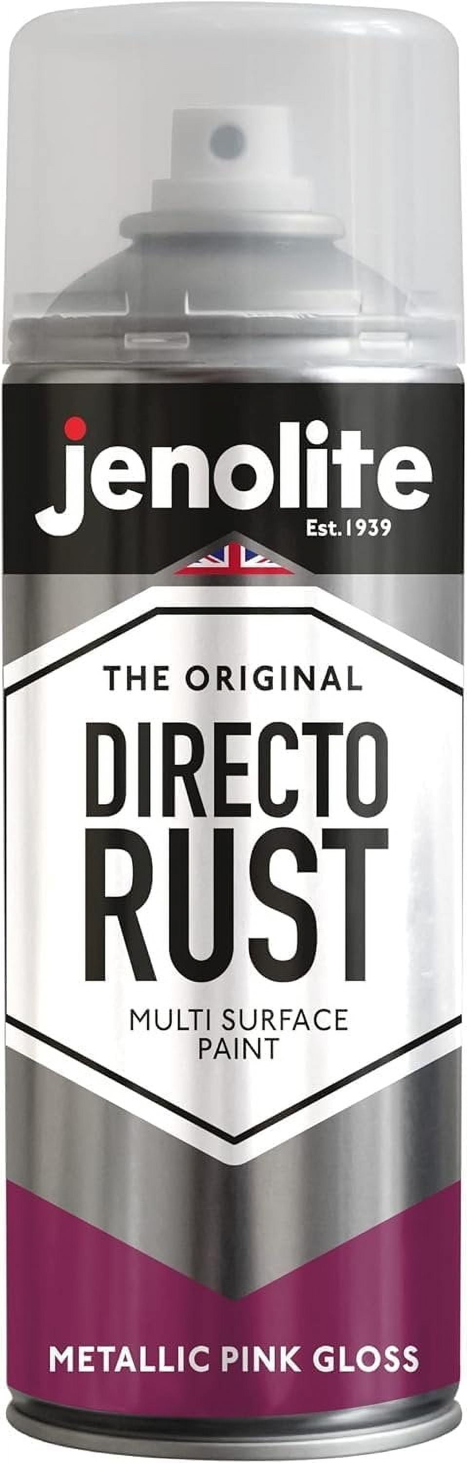 JENOLITE Directorust Spray Paint for Metal - PINK - Metallic Gloss ...
