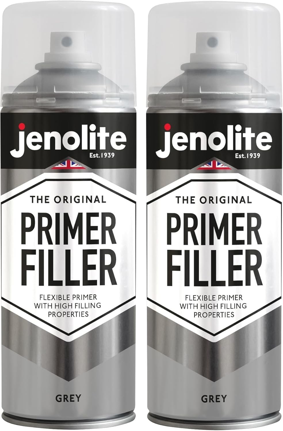JENOLITE Filler Primer Spray Paint - GREY - Flexible Primer Filler For ...