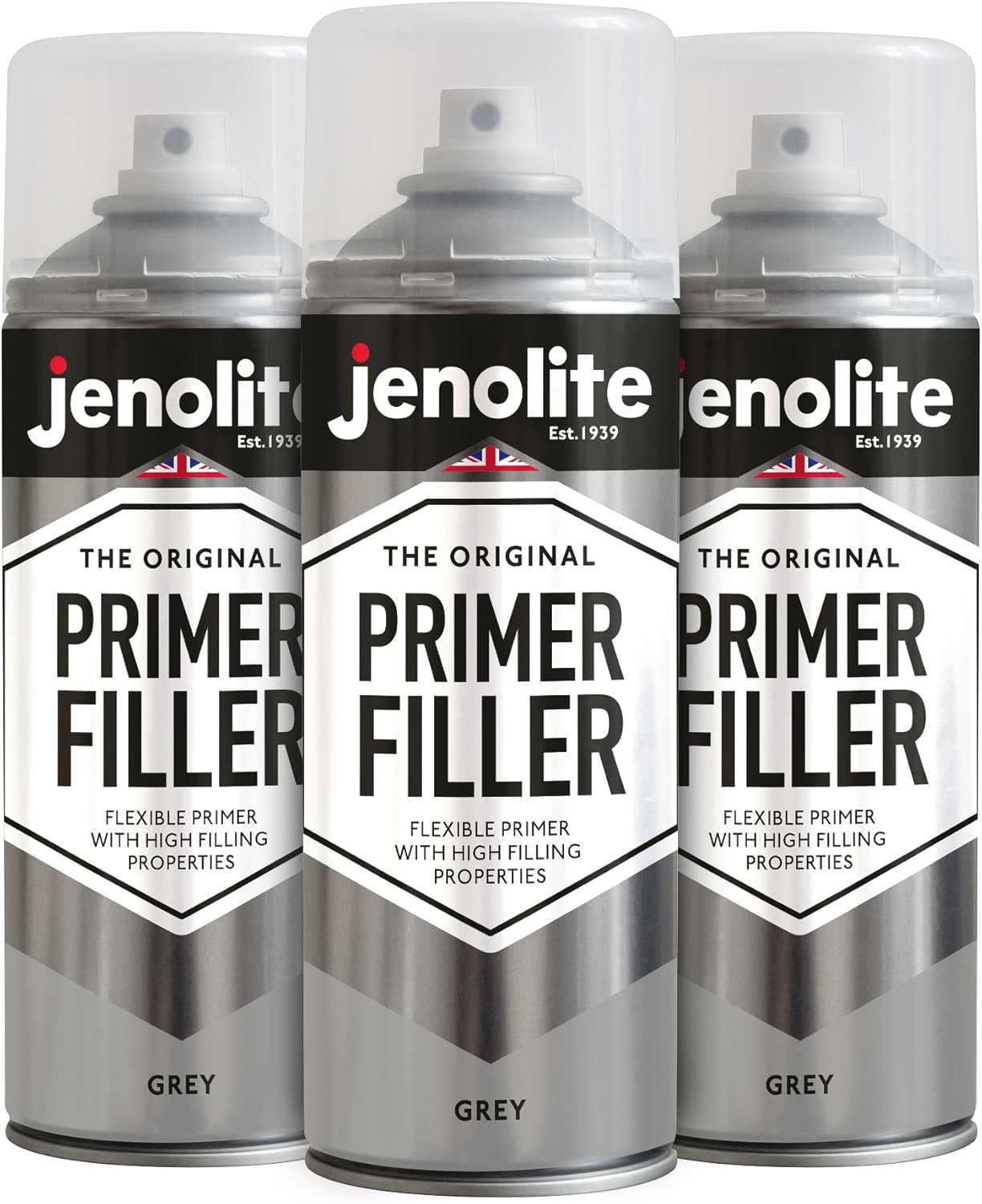 JENOLITE Filler Primer Spray Paint - GREY - Flexible Primer Filler For ...