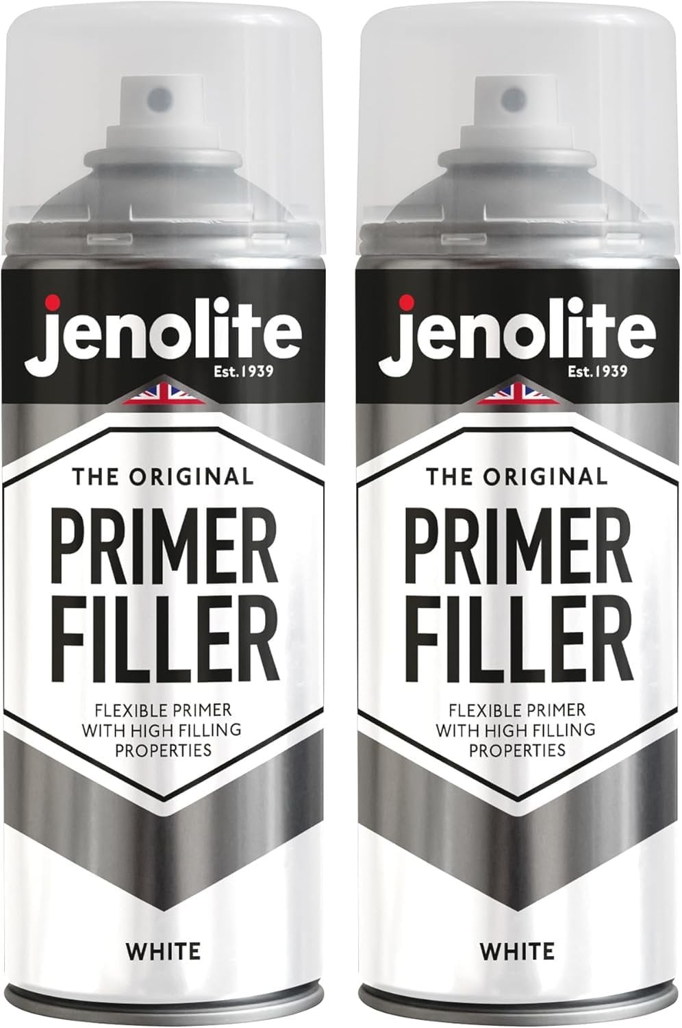 JENOLITE Filler Primer Spray Paint - WHITE - Flexible Primer Filler For ...