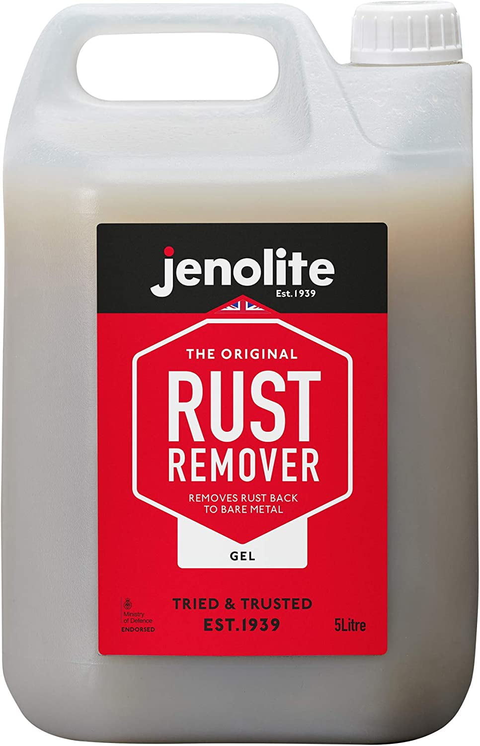 JENOLITE Rust Remover Gel | Naval Jelly Rust Remover | 1.32 Gallon (5 ...
