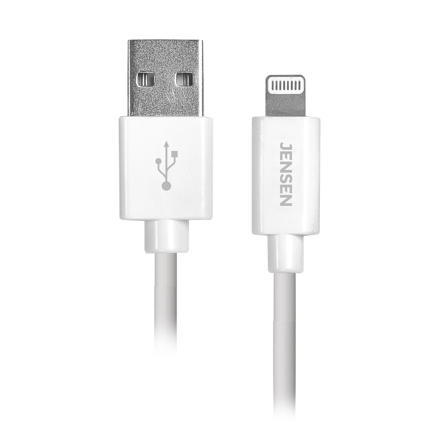 JENSEN 4-Ft. Lightning Charge and Sync Cord for Apple, White , JAH754V ...