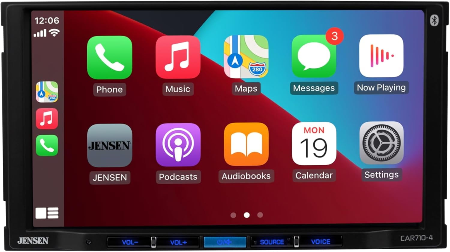 JENSEN CAR710-4 7-inch Certified Apple CarPlay Android Auto | Double ...