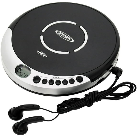 JENSEN CD-60R Portable CD Player with Bass Boost - Walmart.com