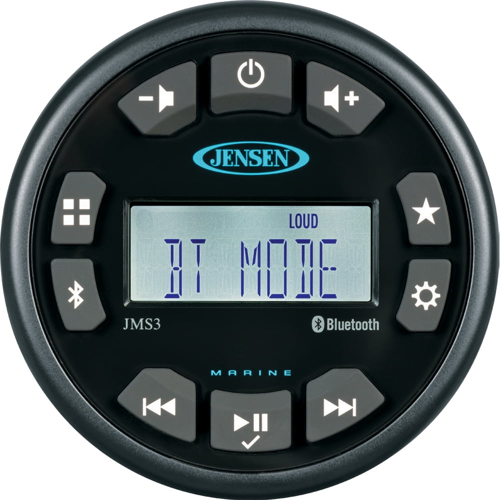 JENSEN JMS3RTL Stereo w/AM/FM/BT - Single Zone | Bundle of 2 - Walmart.com