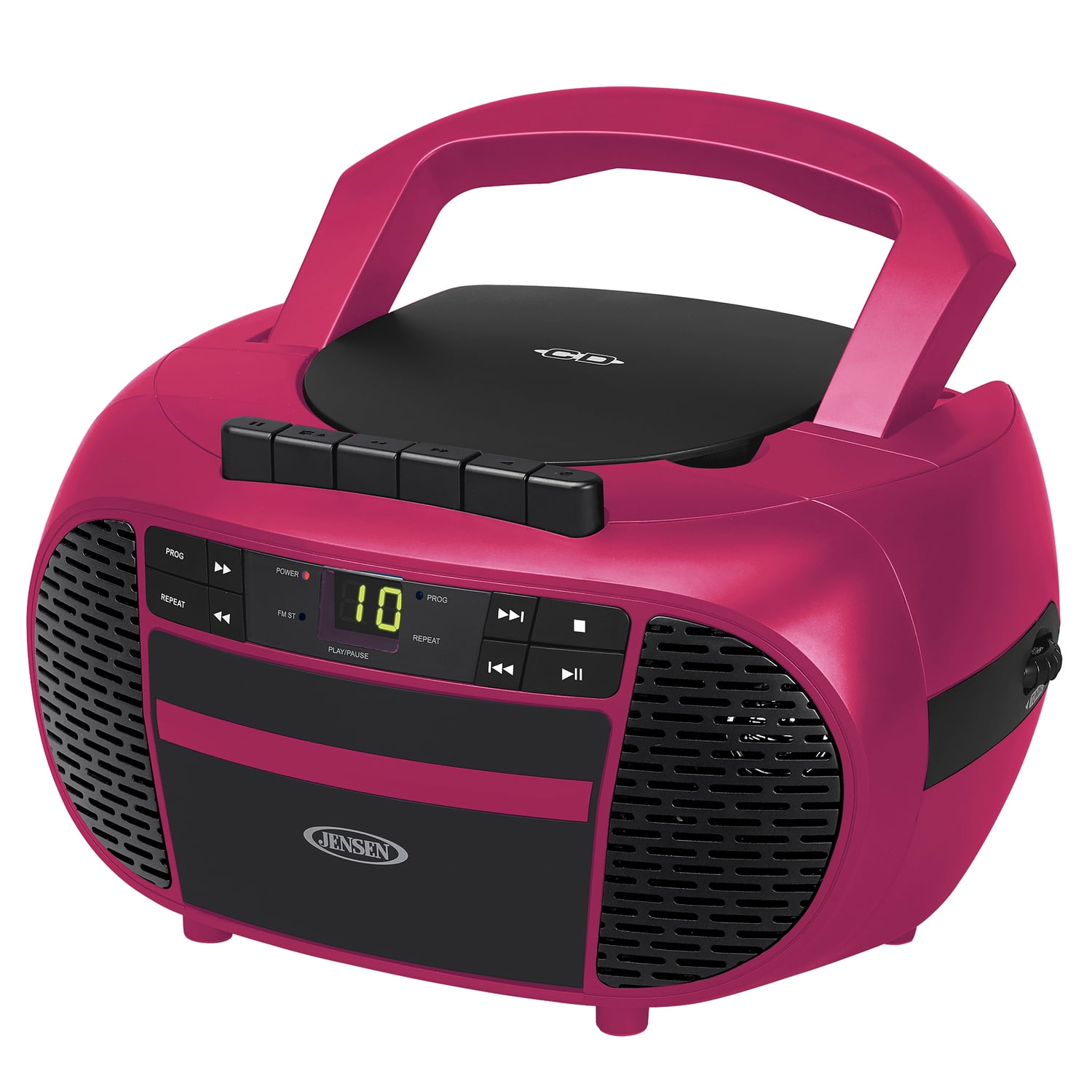 JENSEN Portable CD Music System with Cassette Player/Recorder and AM/FM ...
