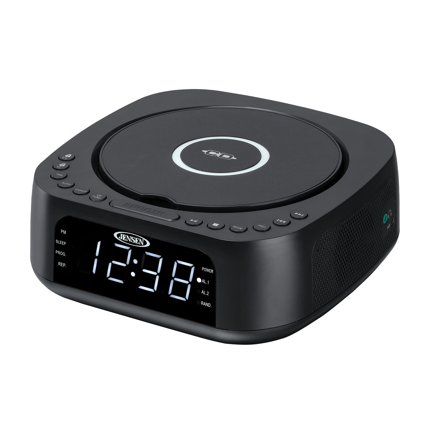 JENSEN Bedroom Bedside Stereo Digital Dual-Alarm Clock Radio with CD ...