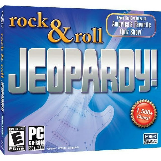 JEOPARDY! Rock n Roll Music Edition PC Game from the Producers of ...