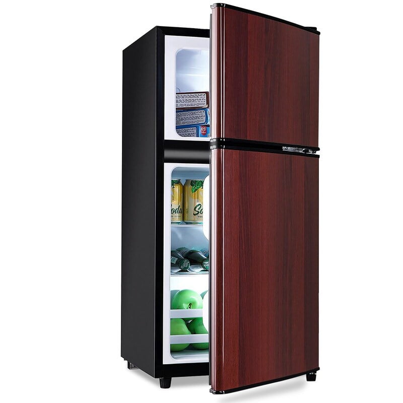JEREMY CASS 3.5 Cu.Ft Compact Refrigerator Mini Fridge with Freezer and ...