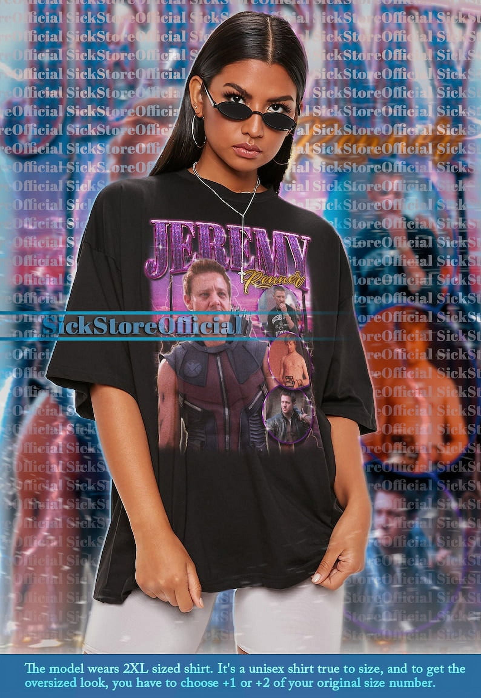 JEREMY RENNER Vintage Shirt, Jeremy Renner Homage Tshirt, Jeremy Renner ...