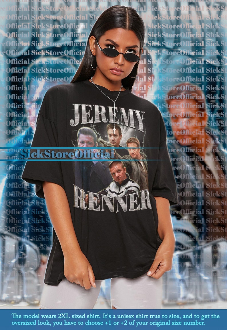 JEREMY RENNER Vintage Shirt, Jeremy Renner Homage Tshirt, Jeremy Renner ...
