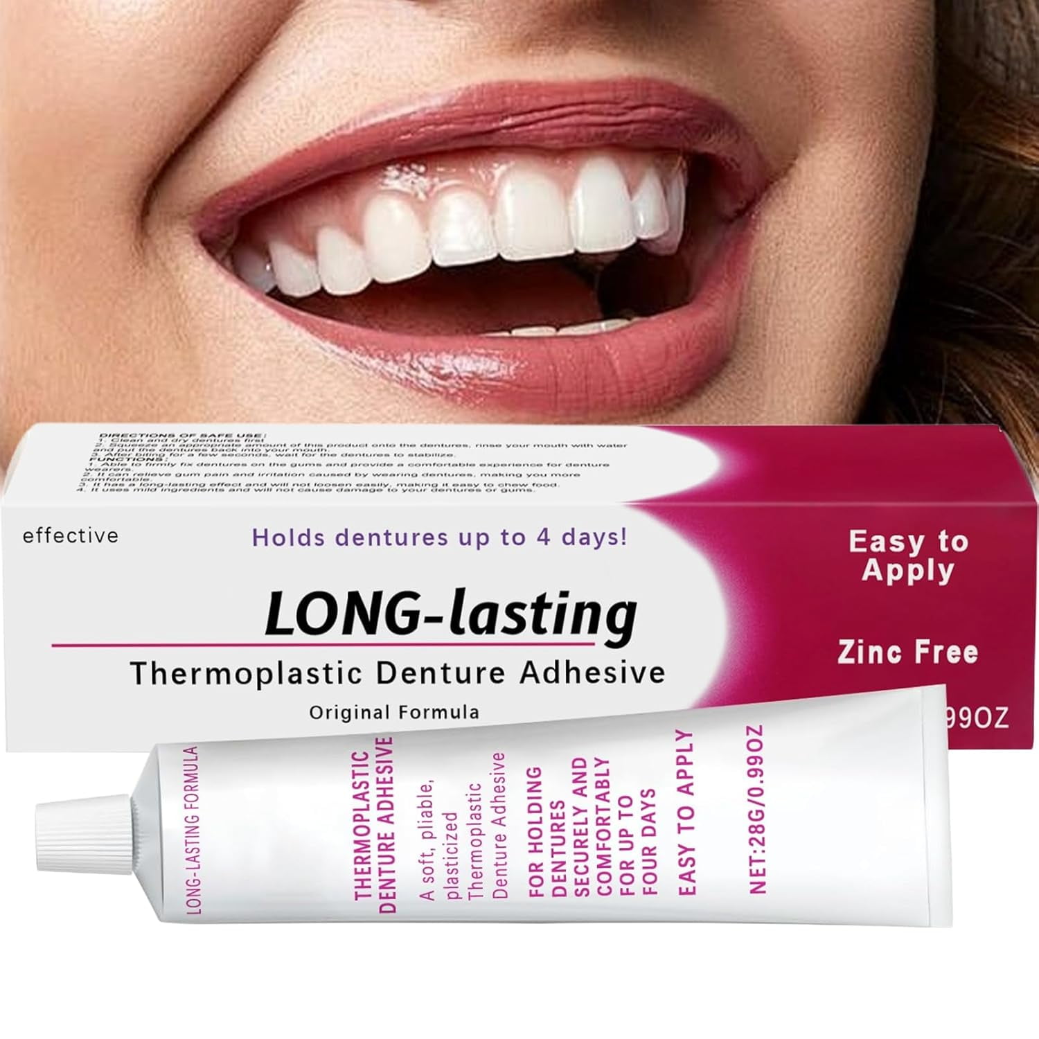 JEREMYTIS Thermoplastic Denture Adhesive,Denture Adhesive max Hold ...