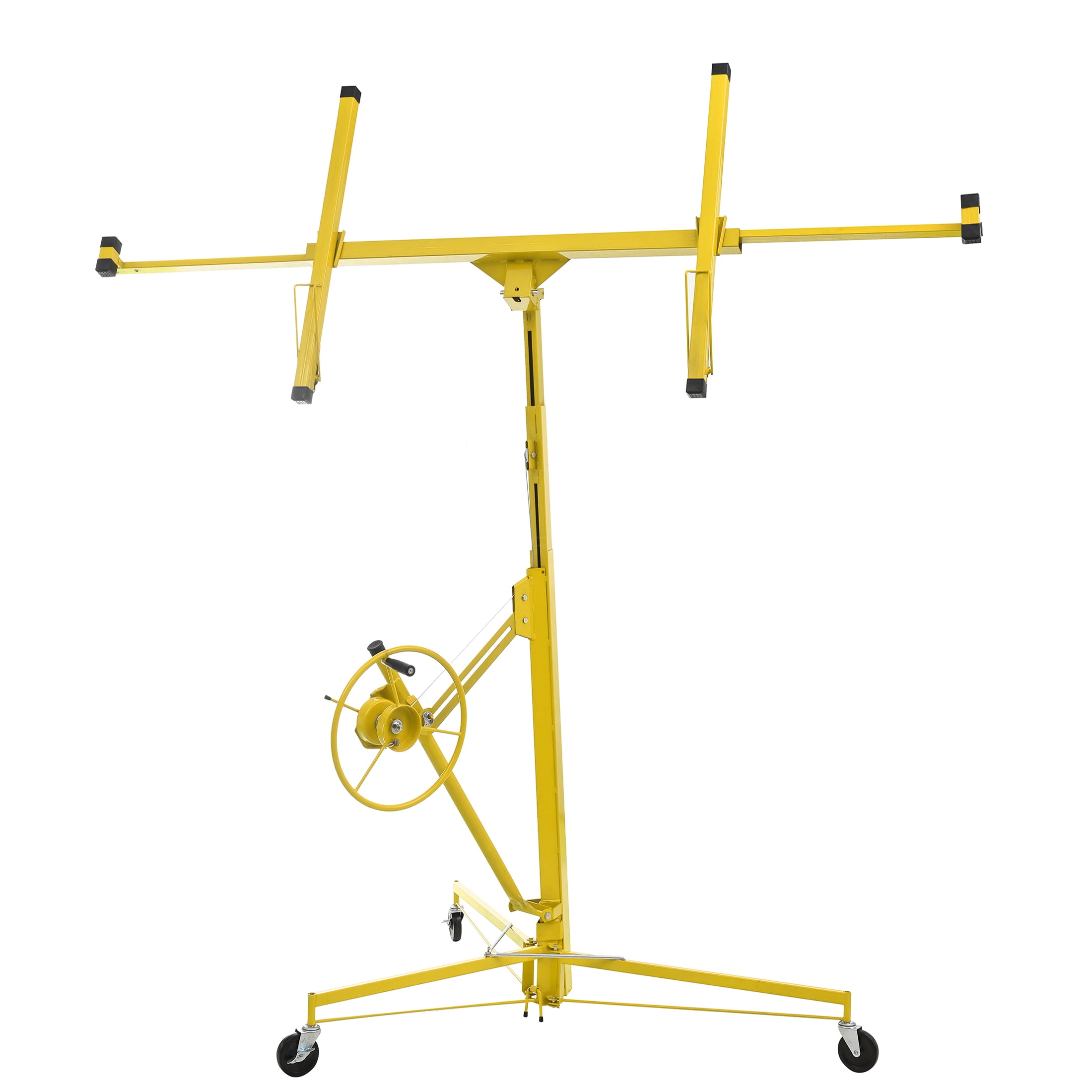 JERFIT 11ft Drywall Lift Hoist with Rolling Casters, 550lbs Capacity ...