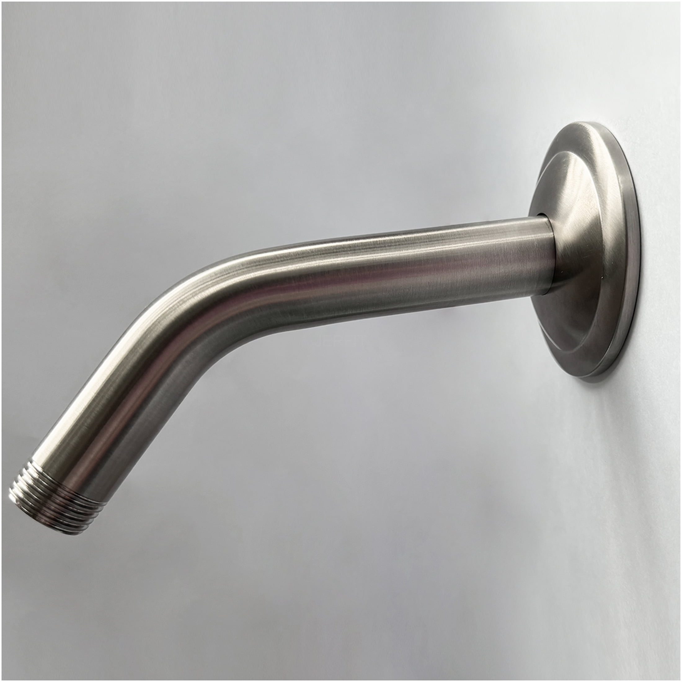 JERFIT 12'' Brushed Nickel Shower Extension Arm with Flange, 304 ...
