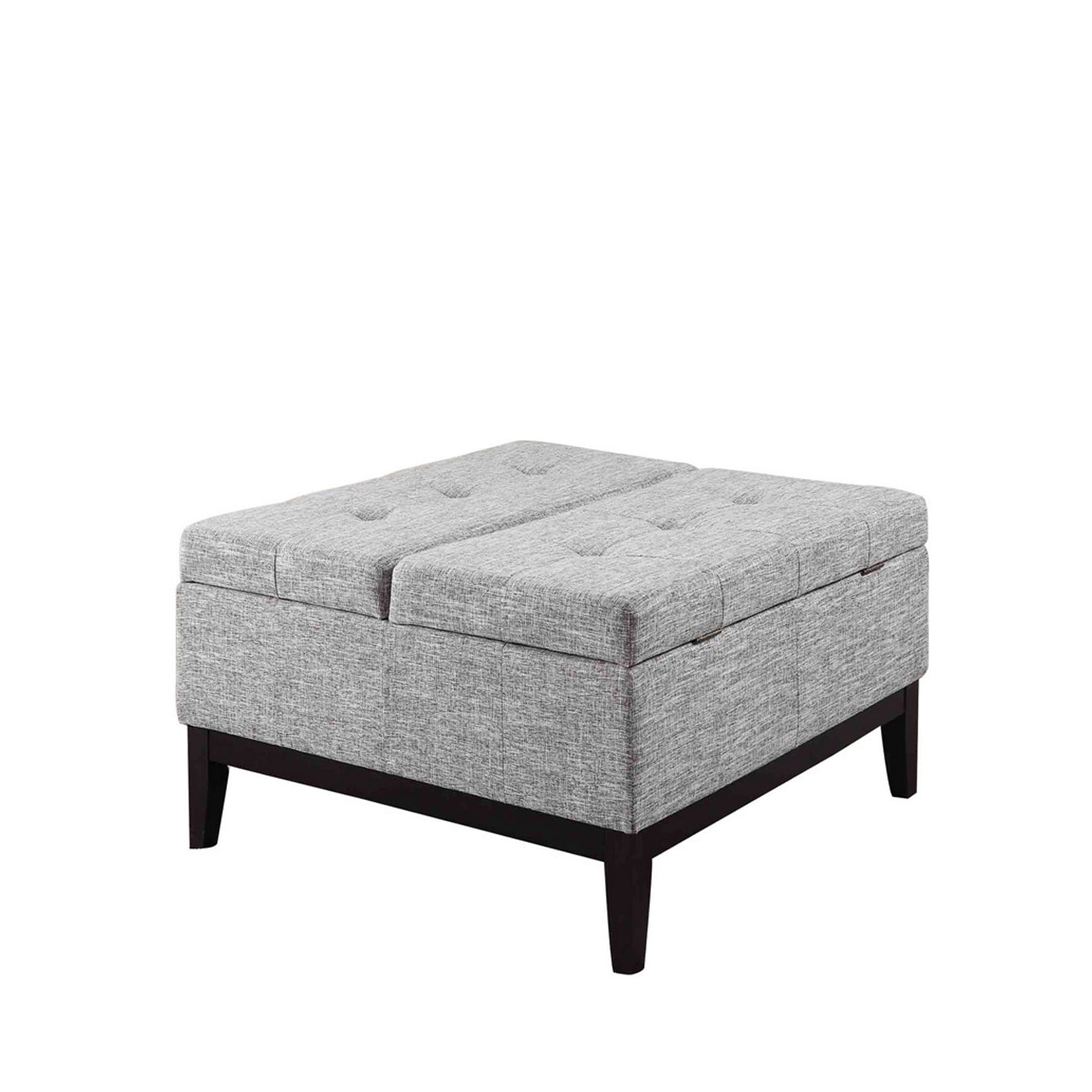 JERFIT 18 inch Lift Top Coffee Table with Storage, Beige Fabric and ...