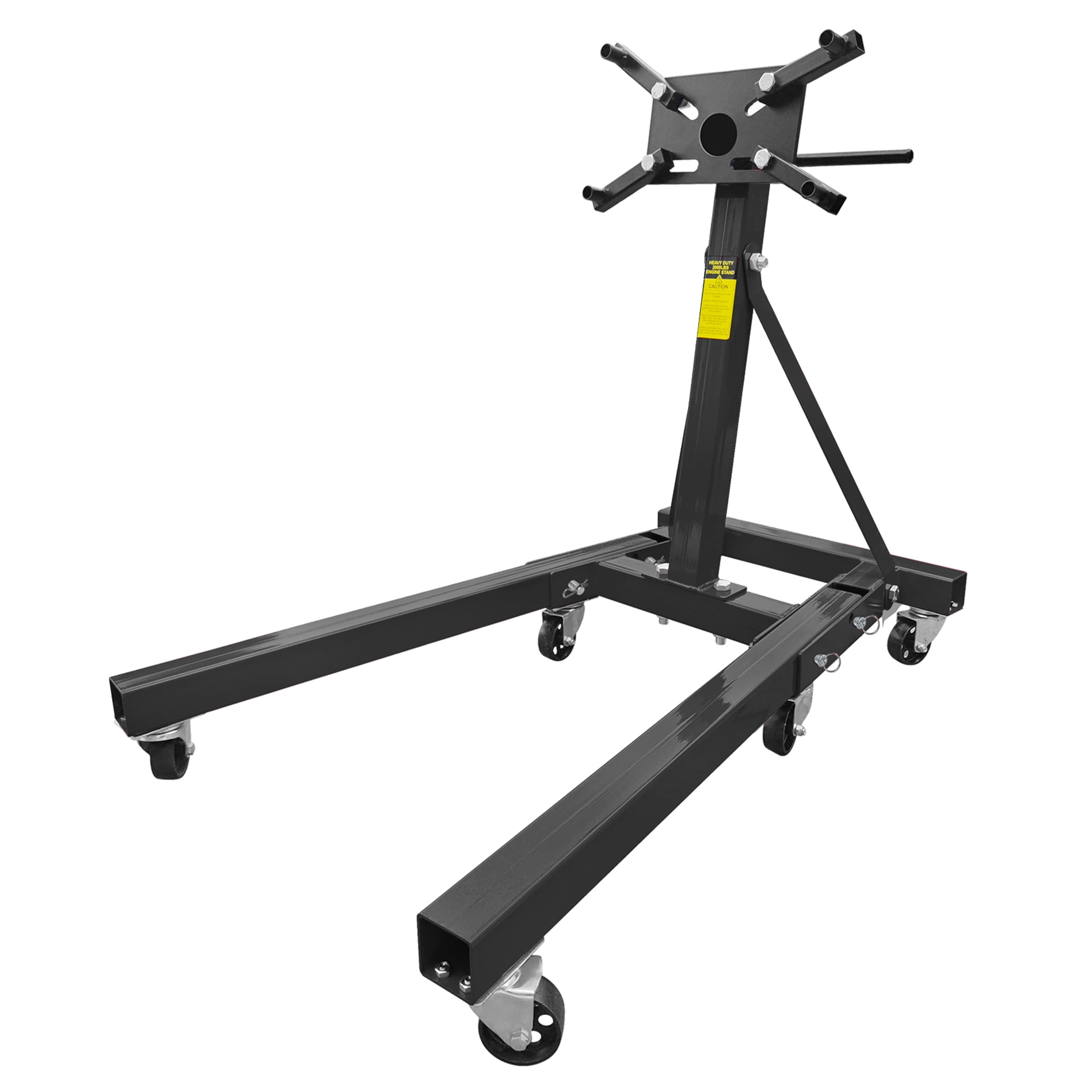 JERFIT 2000LB Heavy Duty Engine Stand, 360° Rotating Motor Hoist with 6 ...