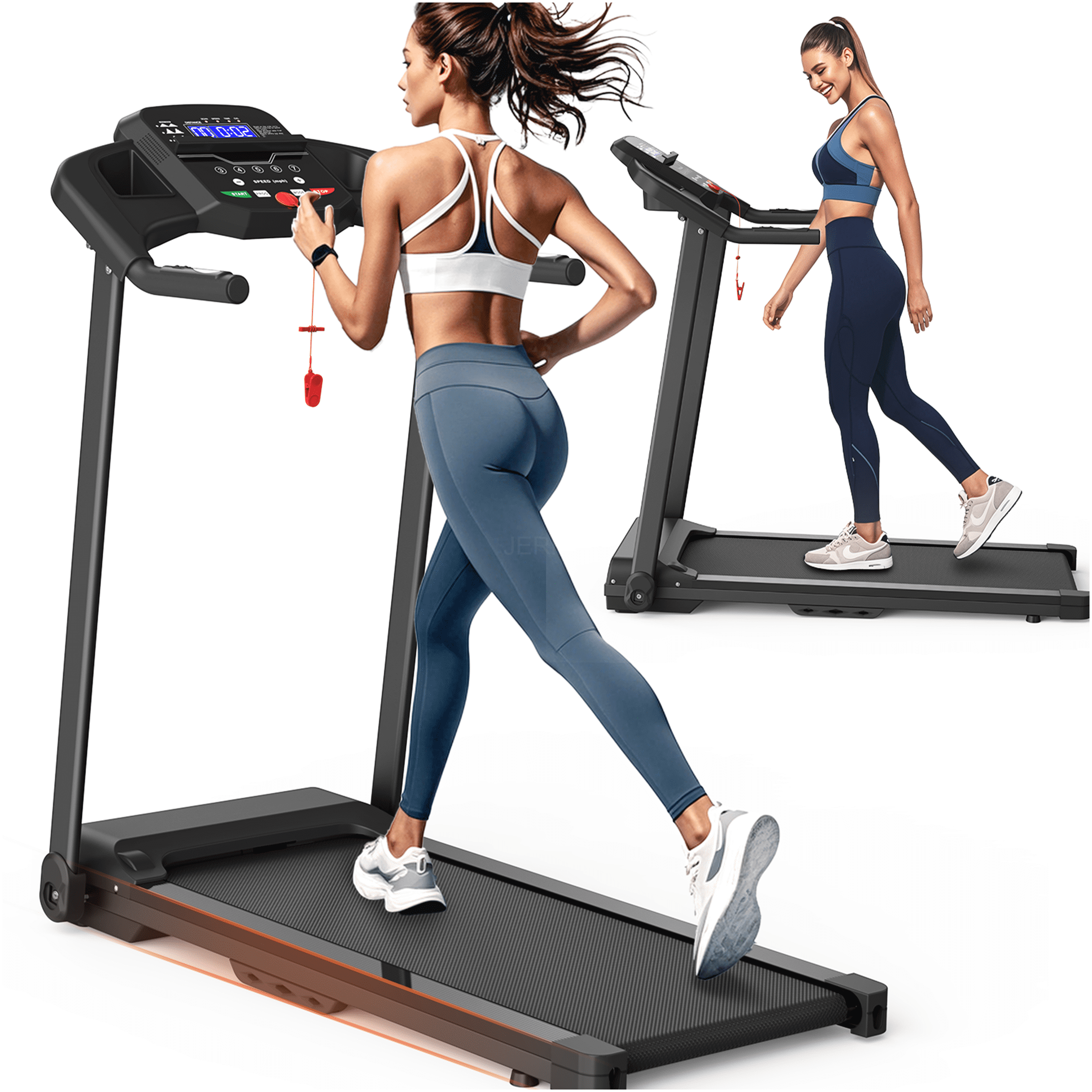 JERFIT 2025 2.5HP Folding Treadmill for Home, Electric Running Machine ...