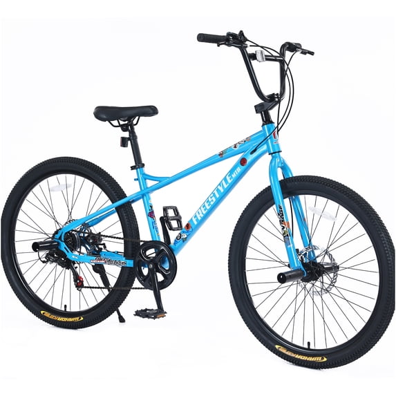 JERFIT 26 Inch Boys and Girls Mountain Bike, 7-Speed Shimano Gears ...