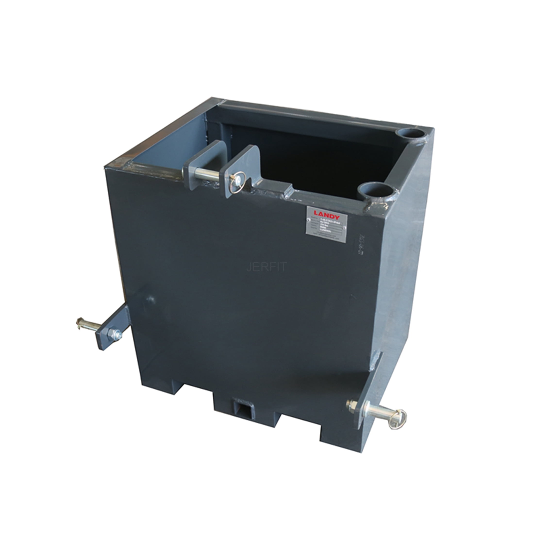 JERFIT 3-Point Tractor Ballast Box for Cat 1, Heavy Duty Steel ...