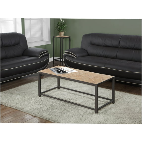 JERFIT 42 Inch Rectangular Coffee Table with Mosaic Tile Top ...