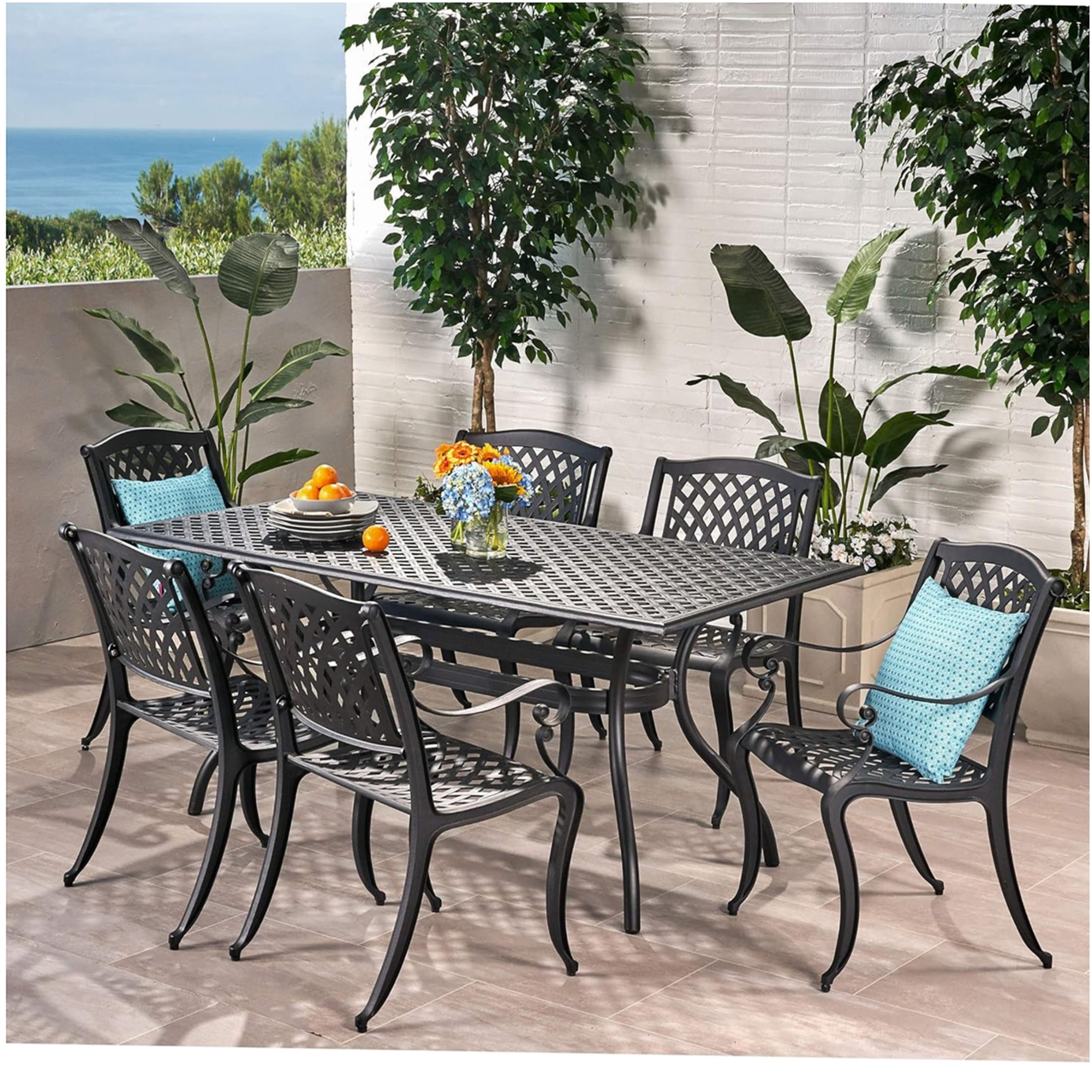 6 Person Patio Table With Umbrella Hole