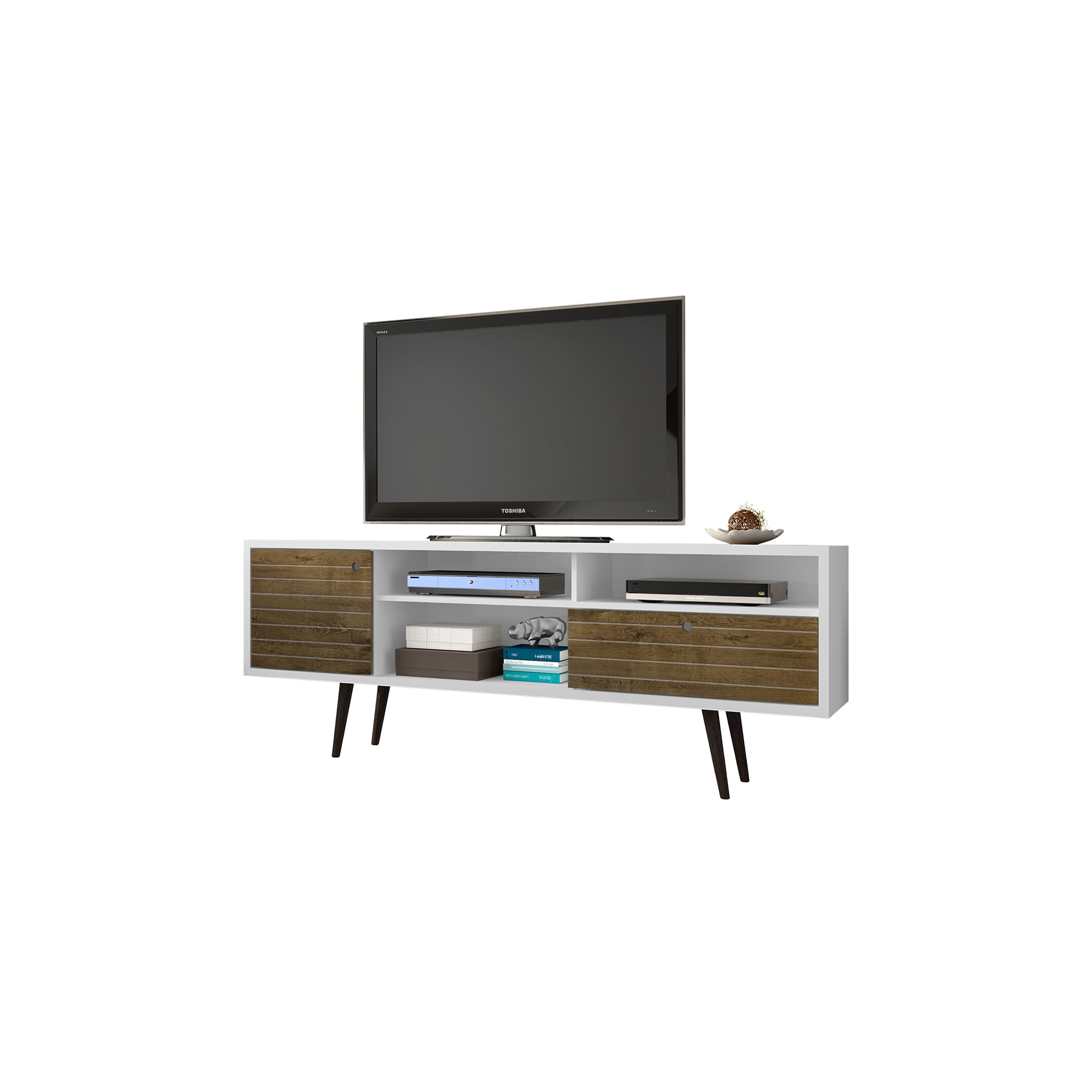JERFIT 65 inch TV Stand with Drawer, 3-Tier Entertainment Center ...