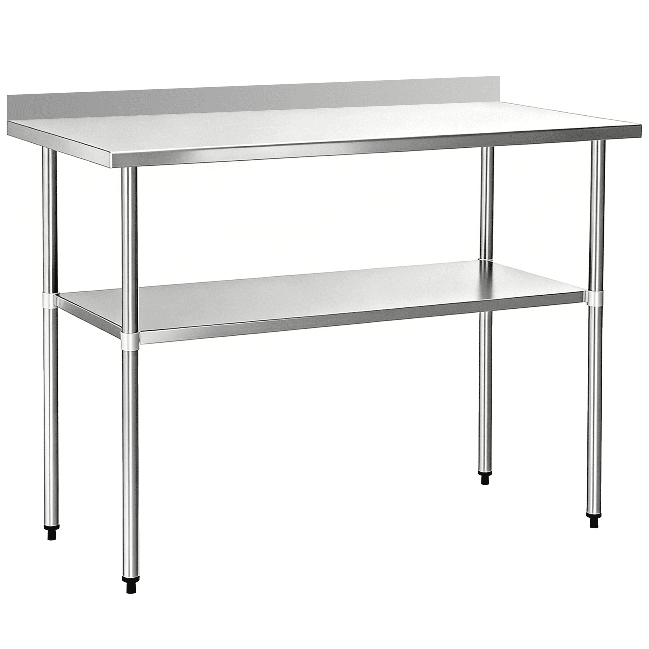 JERFIT 72" NSF Commercial Stainless Steel Prep Table with Undershelf ...
