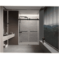 JERFIT 76" H Matte Black Frameless Sliding Shower Door with Soft-Close ...