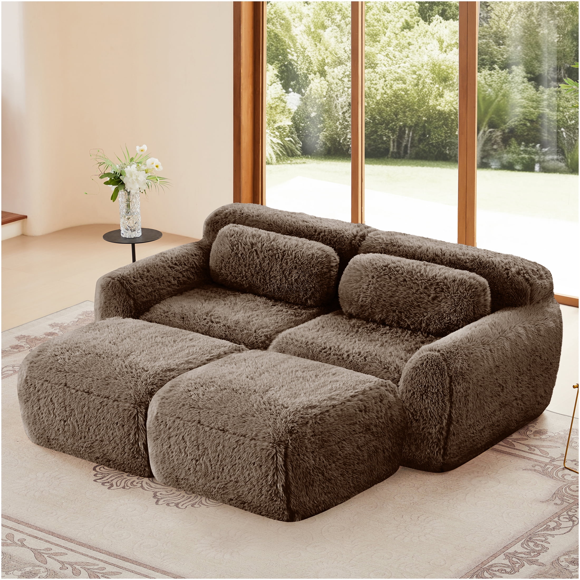 JERFIT 80" Modular Sectional Sofa with Chaise, No Assembly Required ...