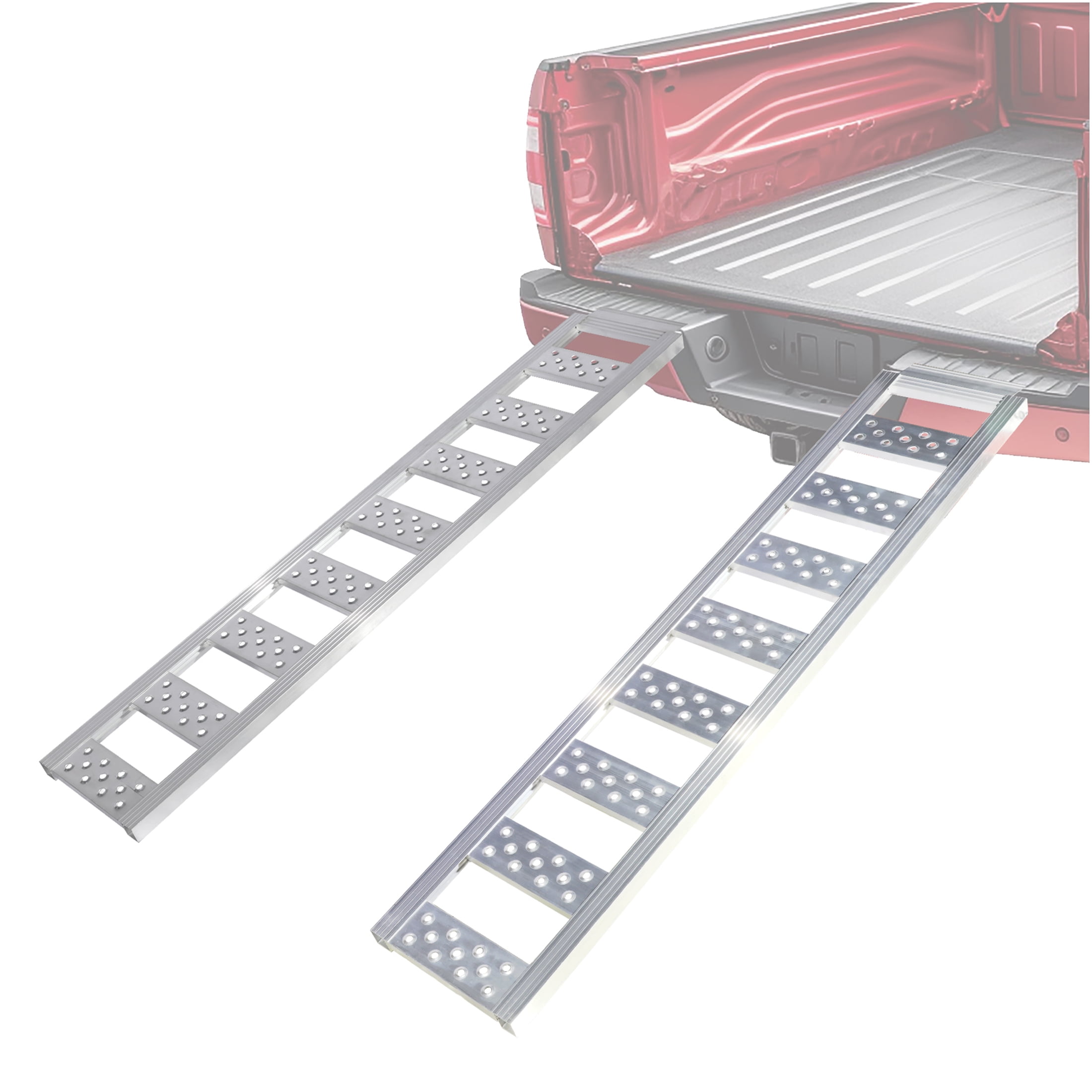 JERFIT Aluminum Motorcycle Loading Ramps, 2-Pack Heavy Duty Portable ...
