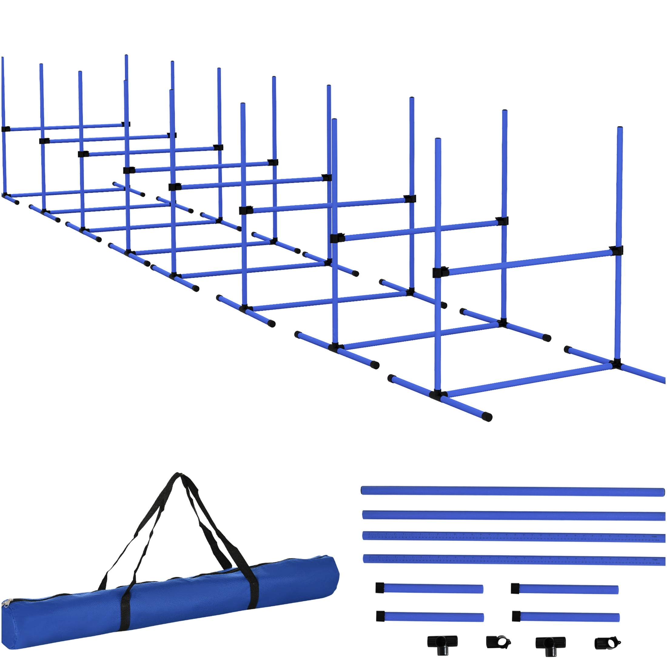 JERFIT Dog Agility Training Equipment Set, 8-Piece Adjustable Agility ...