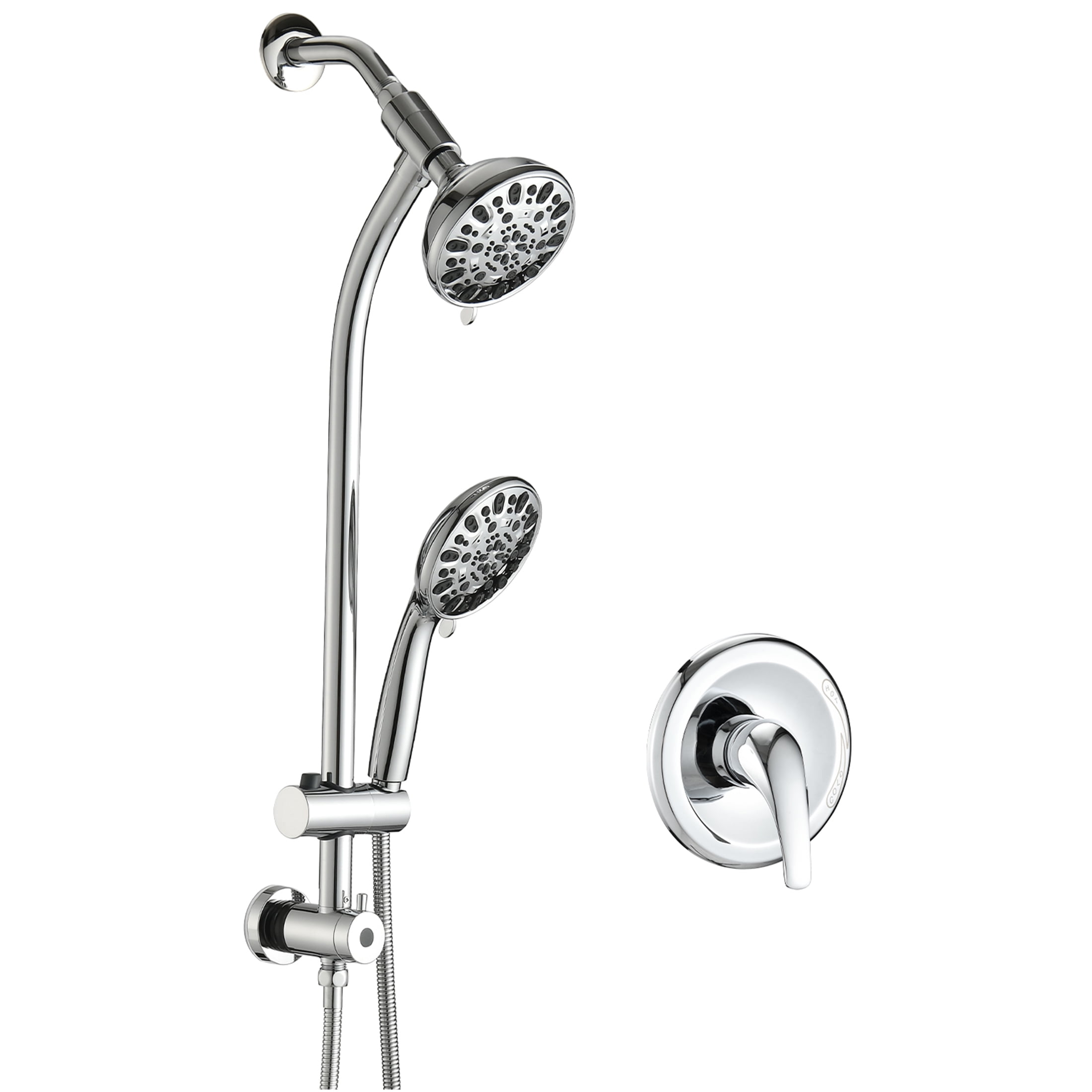 JERFIT Dual Shower System with Handheld Showerhead, 7-Spray Settings ...