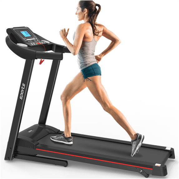 JERFIT Foldable Electric Treadmill with Incline, 2.5HP Motor, 5" LCD ...