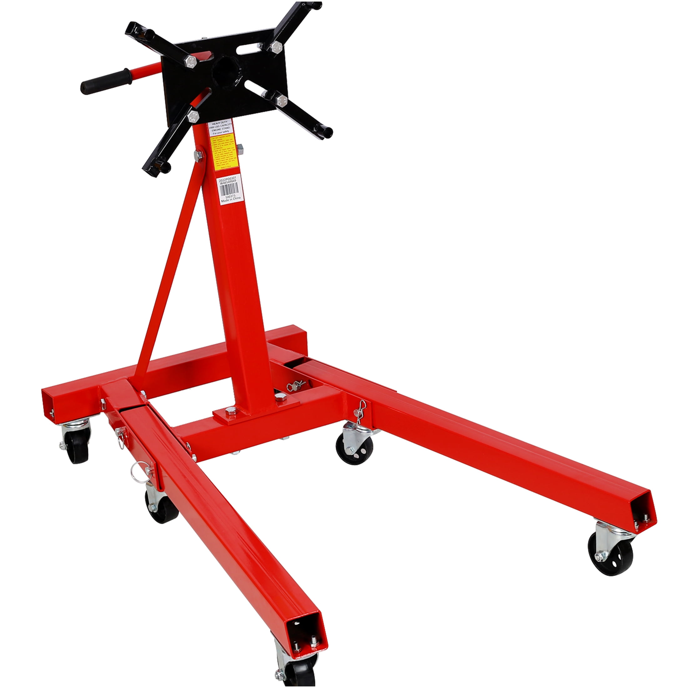 JERFIT Heavy Duty 2000LB Engine Stand with 360° Rotating Head, Folding ...