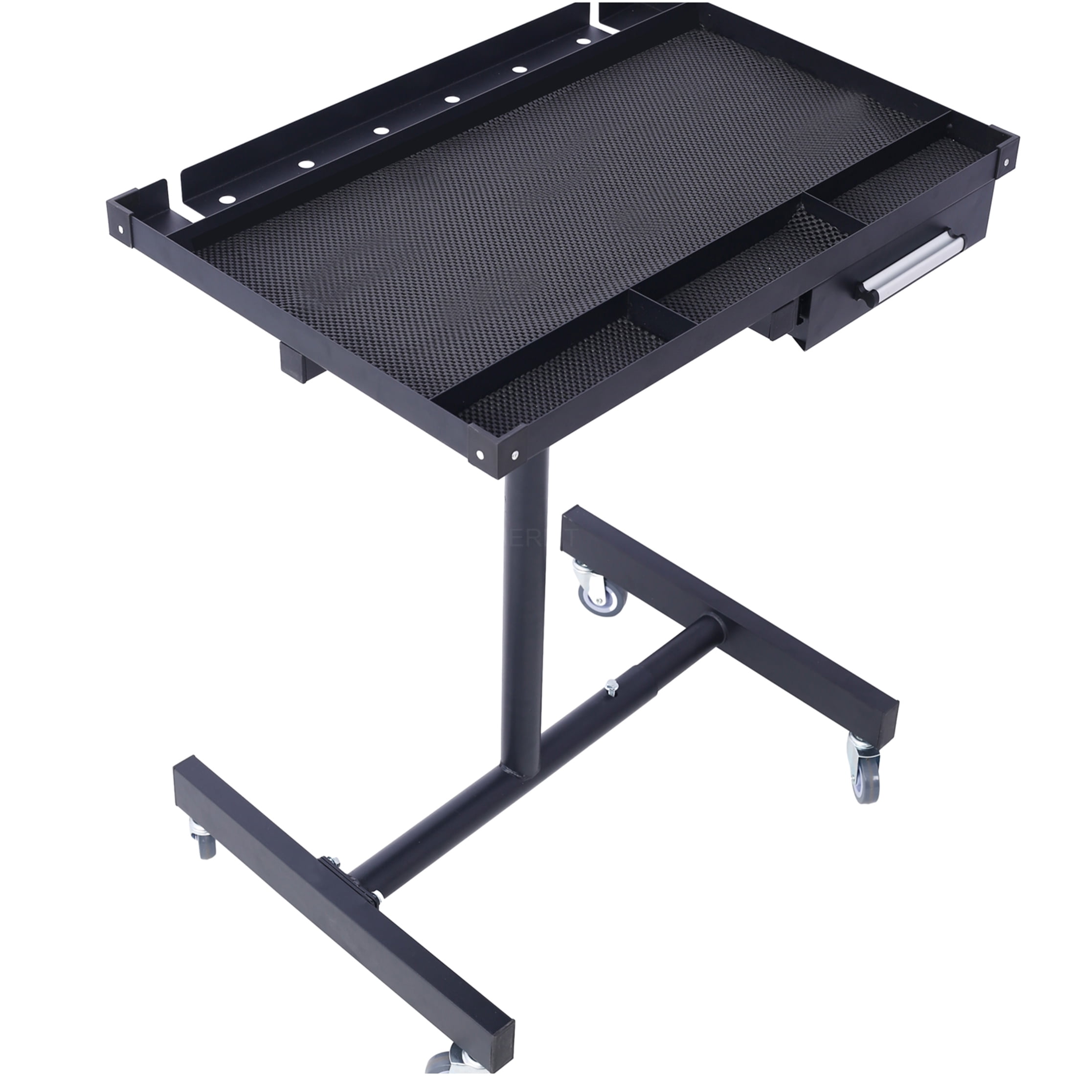 JERFIT Heavy Duty Adjustable Height Workbench with Locking Casters ...