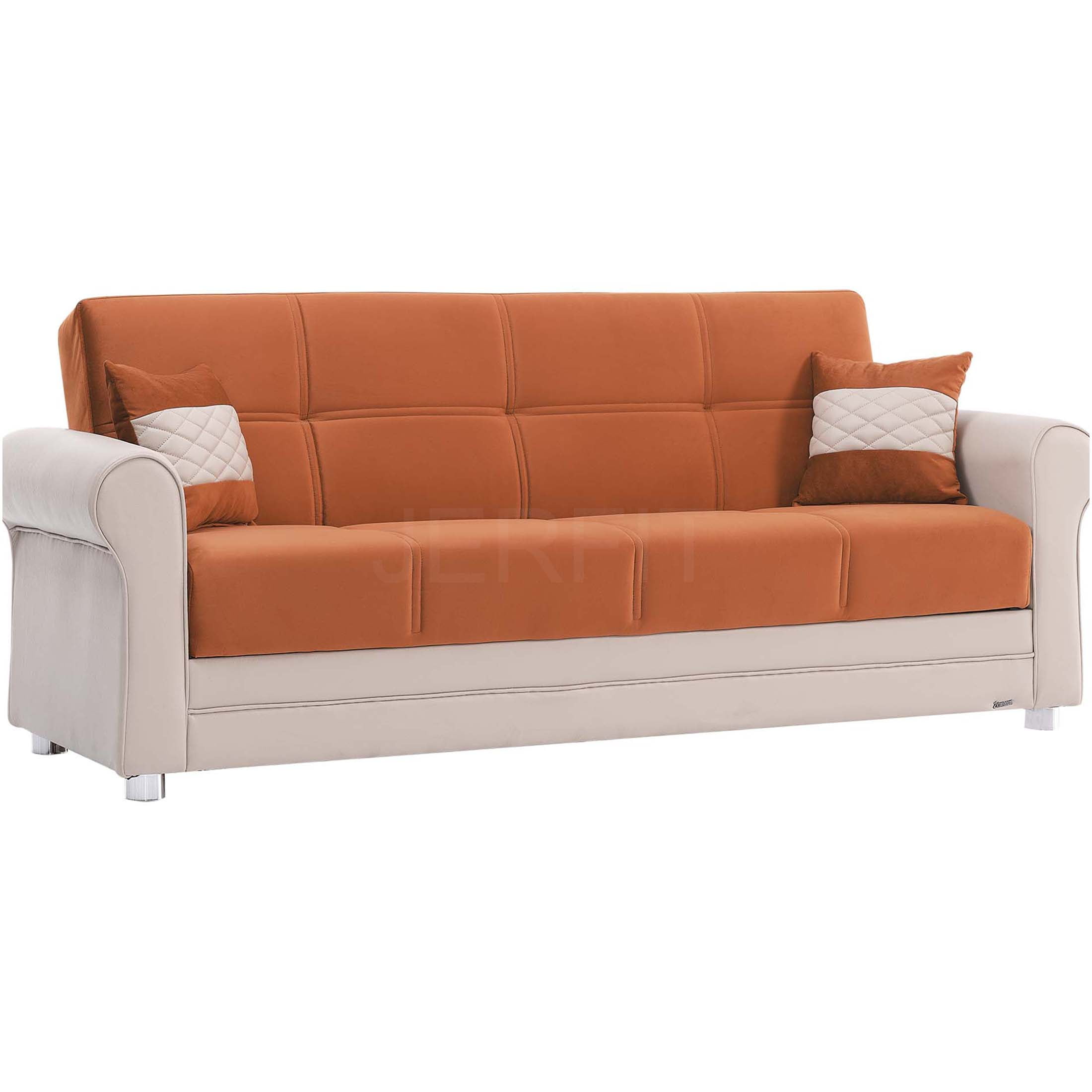 JERFIT Ithara Convertible Sofa Bed with Storage, Upholstered Sleeper ...