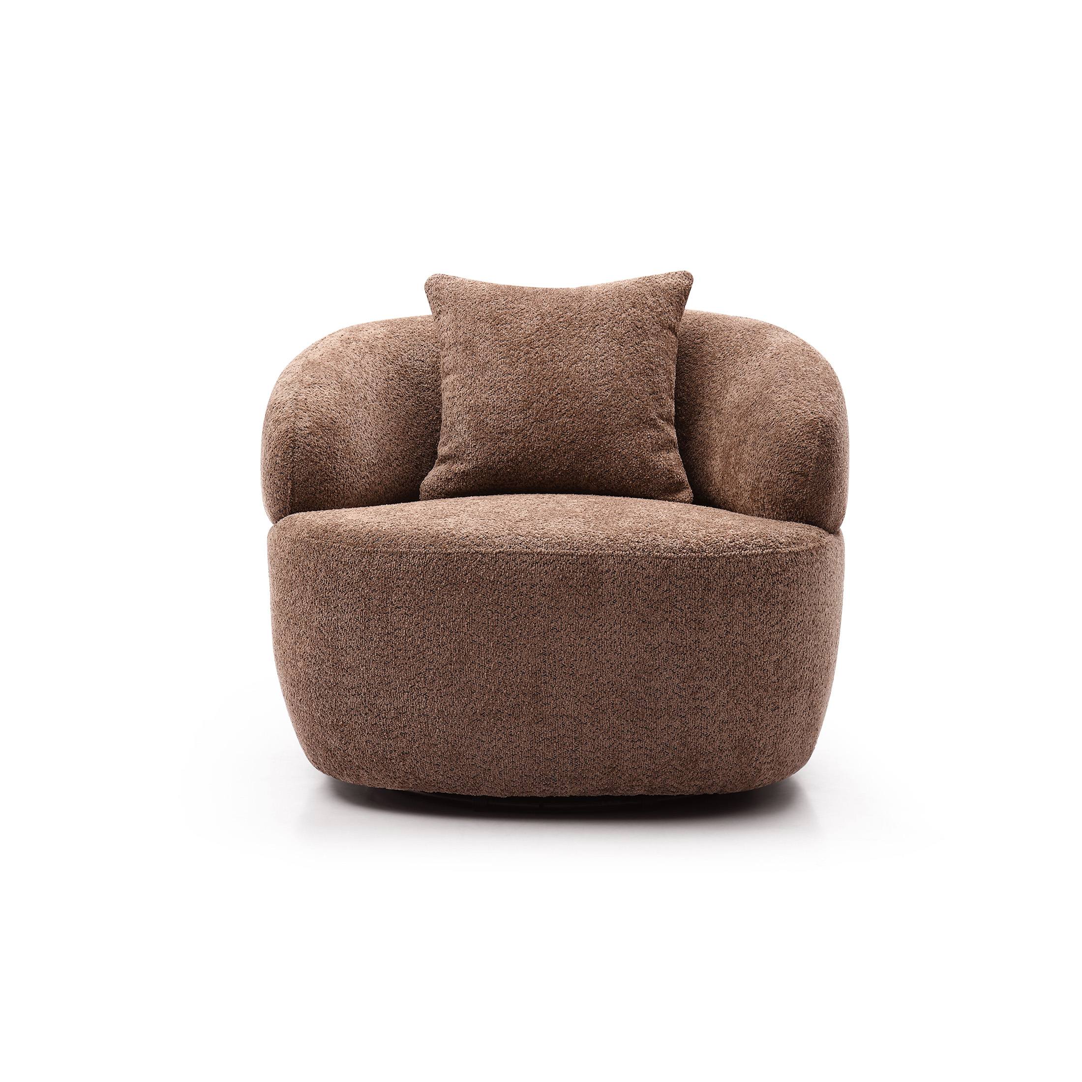 JERFIT Modern Swivel Accent Chair, 360 Degree Rotating Single Sofa with ...