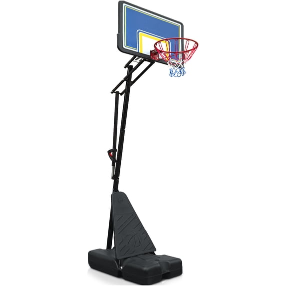 JERFIT Portable Basketball Hoop System with 39" Backboard, Adjustable ...