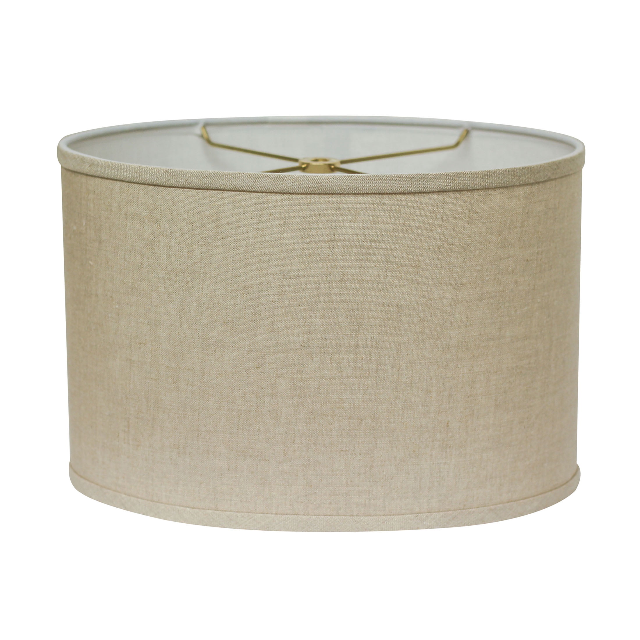 JERFIT Retro Oval Lampshade, Slant Hardback Drum Lamp Shade with Washer ...