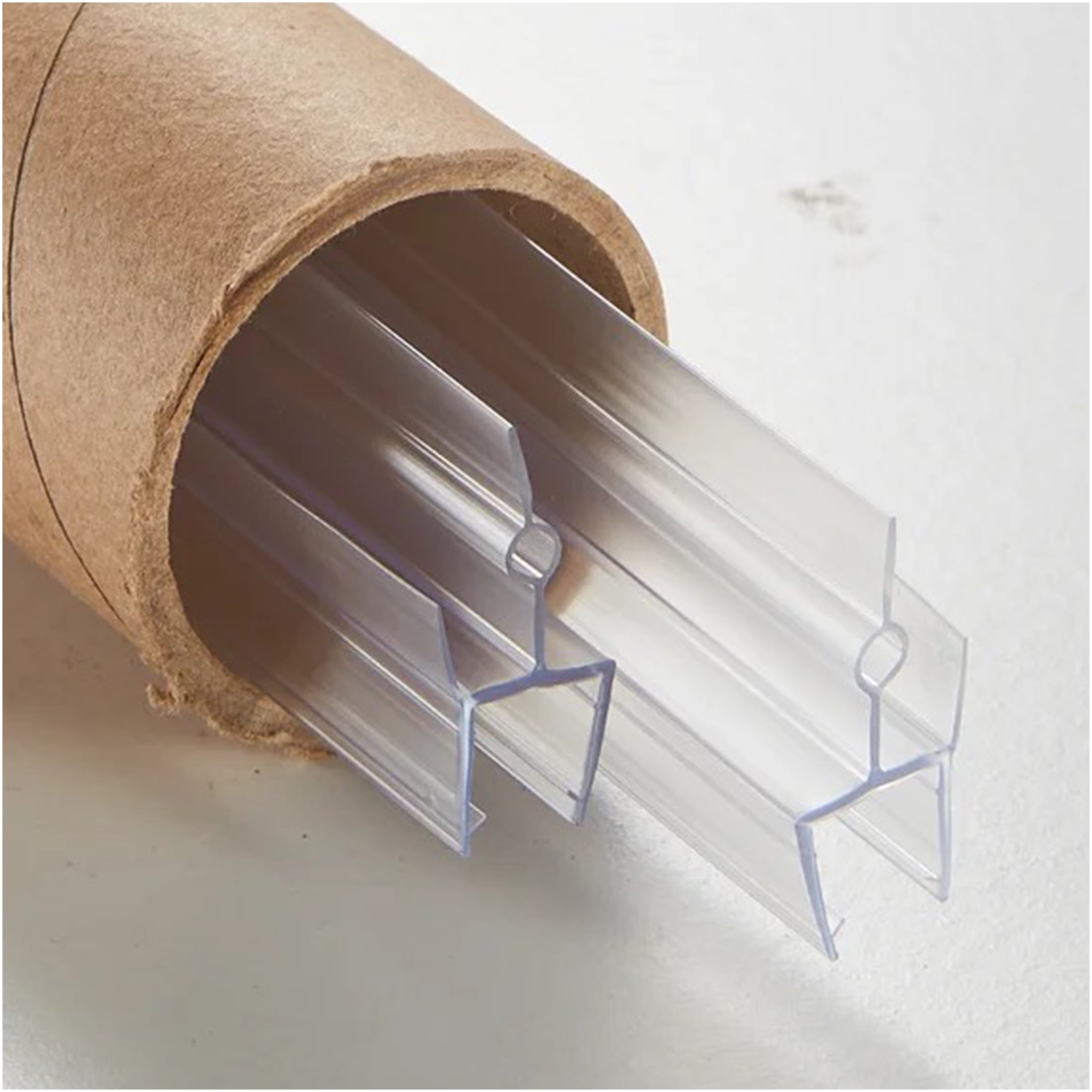 JERFIT Shower Door Bottom Seal Strip, Universal Waterproof Bubble ...