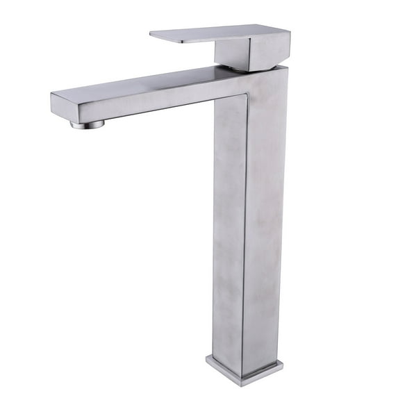 JERFIT Single Handle Bathroom Sink Faucet in Brushed Nickel, Water ...