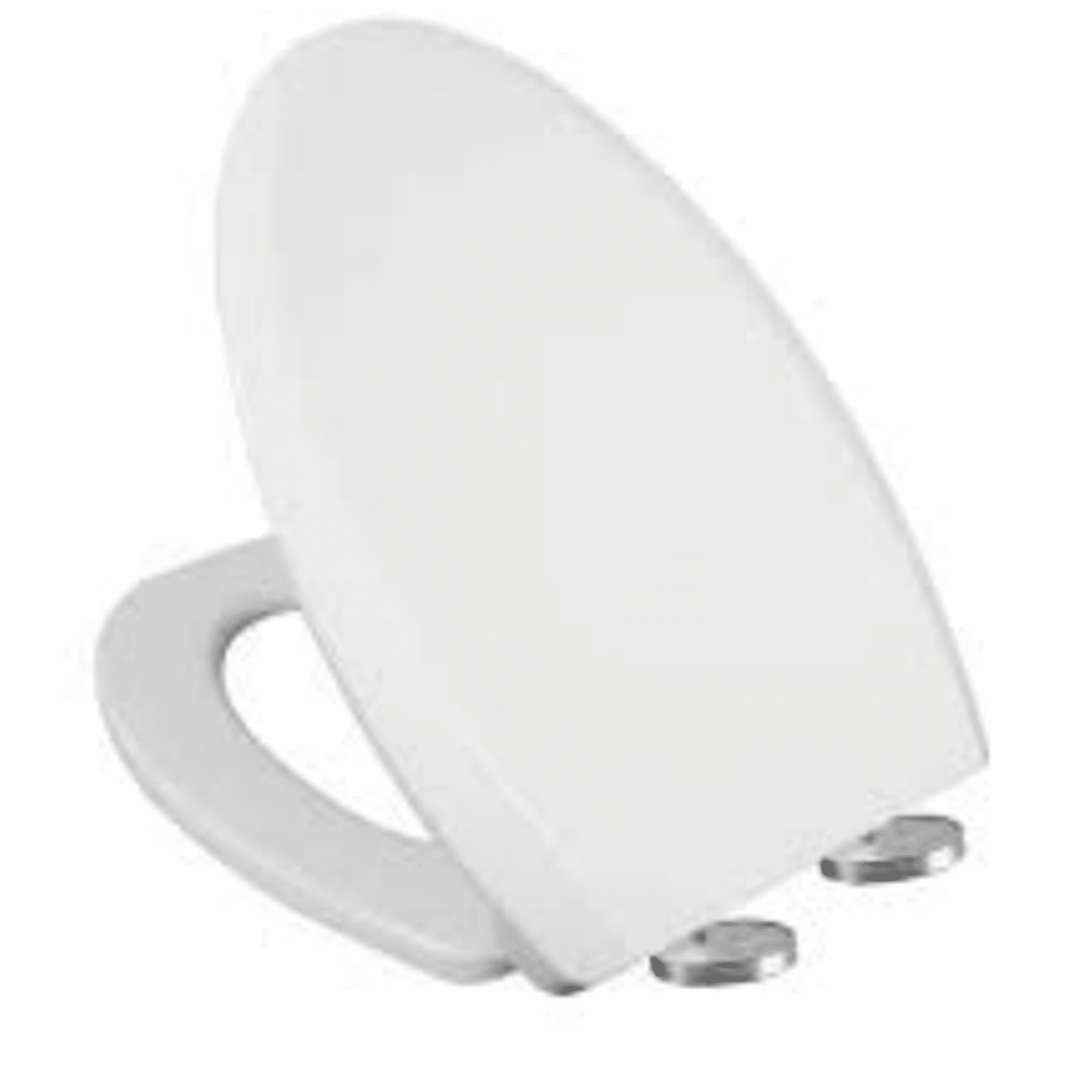 JERFIT Slow-Close Elongated Toilet Seat, Quiet Closing Hinges, No Slam ...