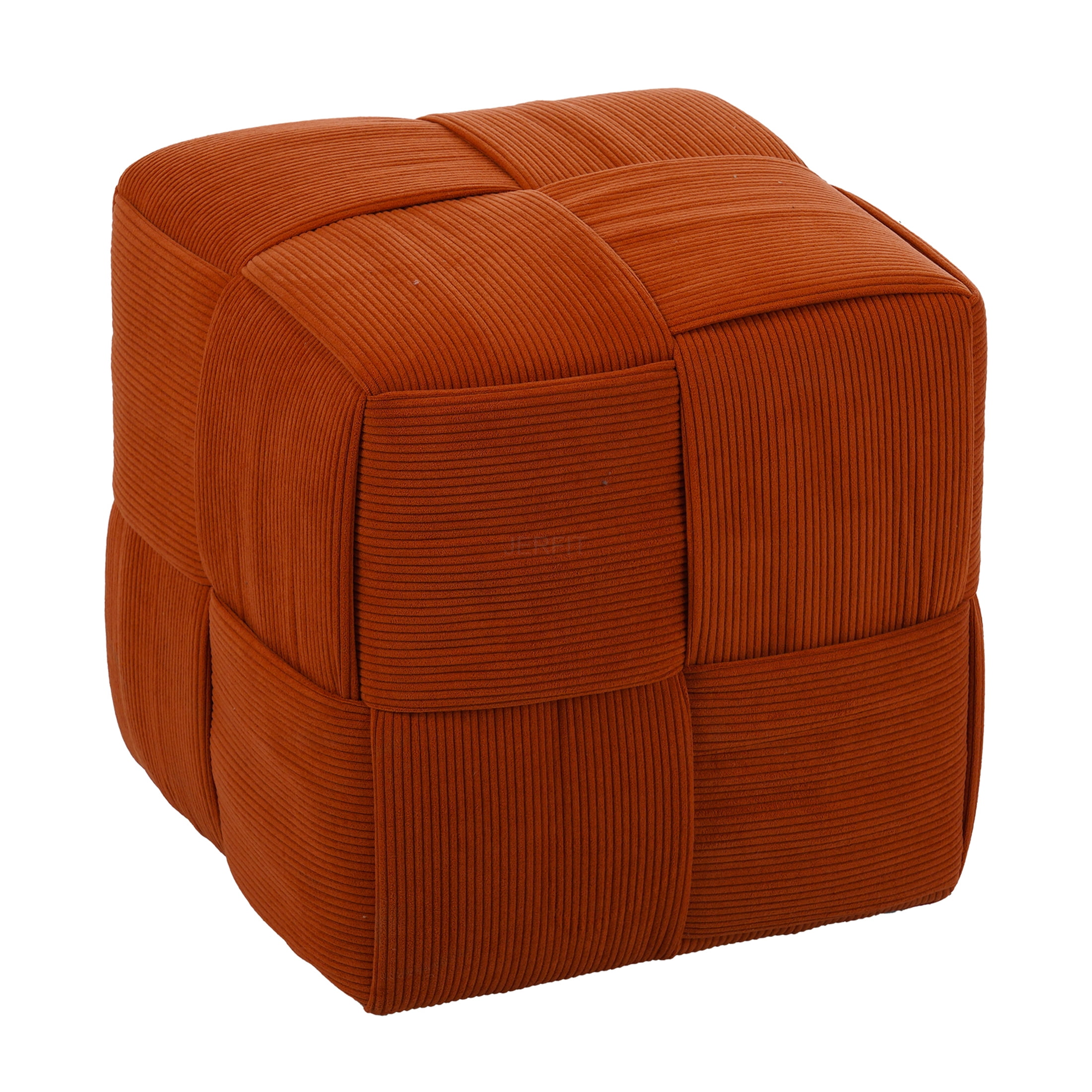 JERFIT Square Foot Rest Ottoman Stool with Corduroy Fabric, 300lb ...