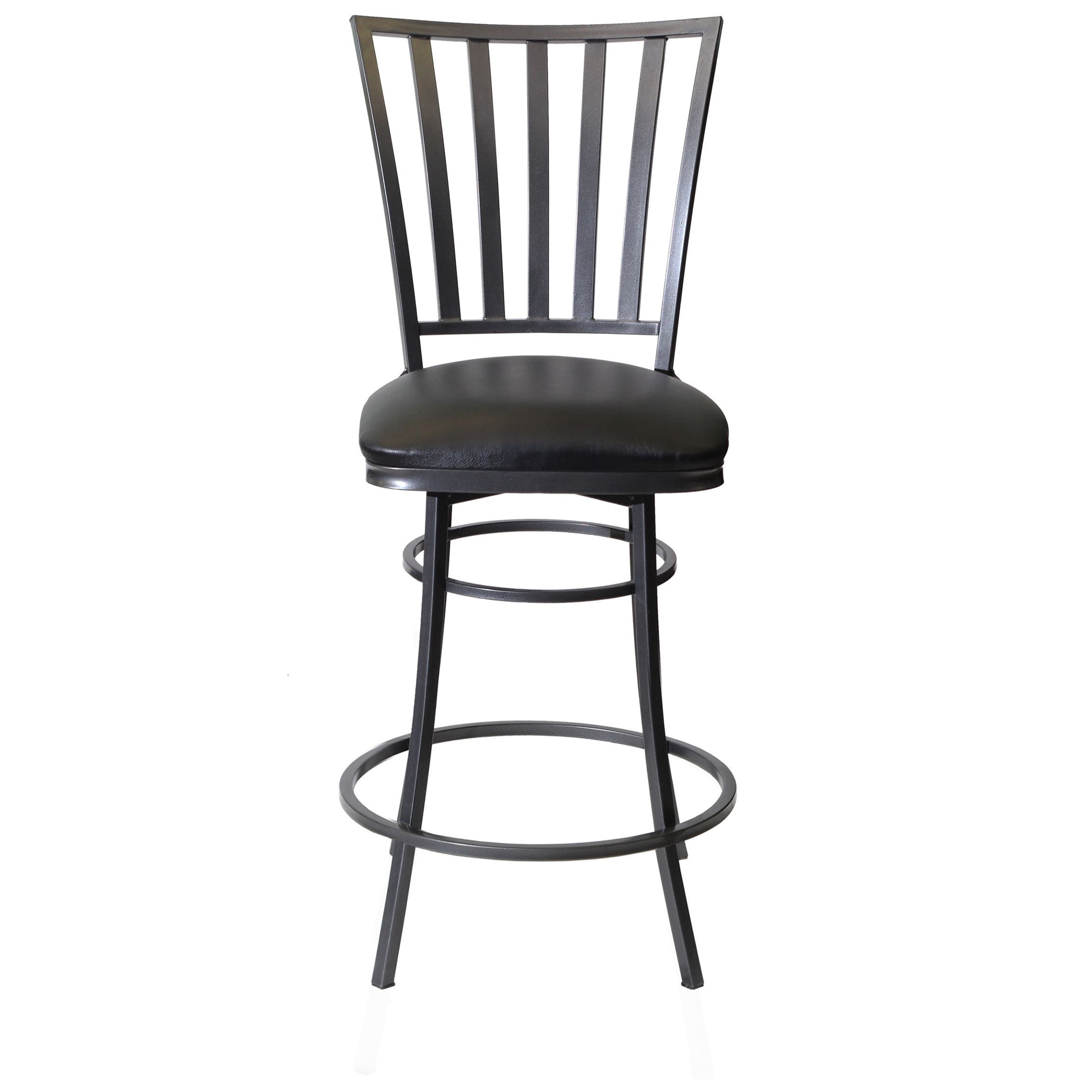 JERFIT Swivel Bar Stool with Back, 360 Degree Spin, 275lbs Capacity ...
