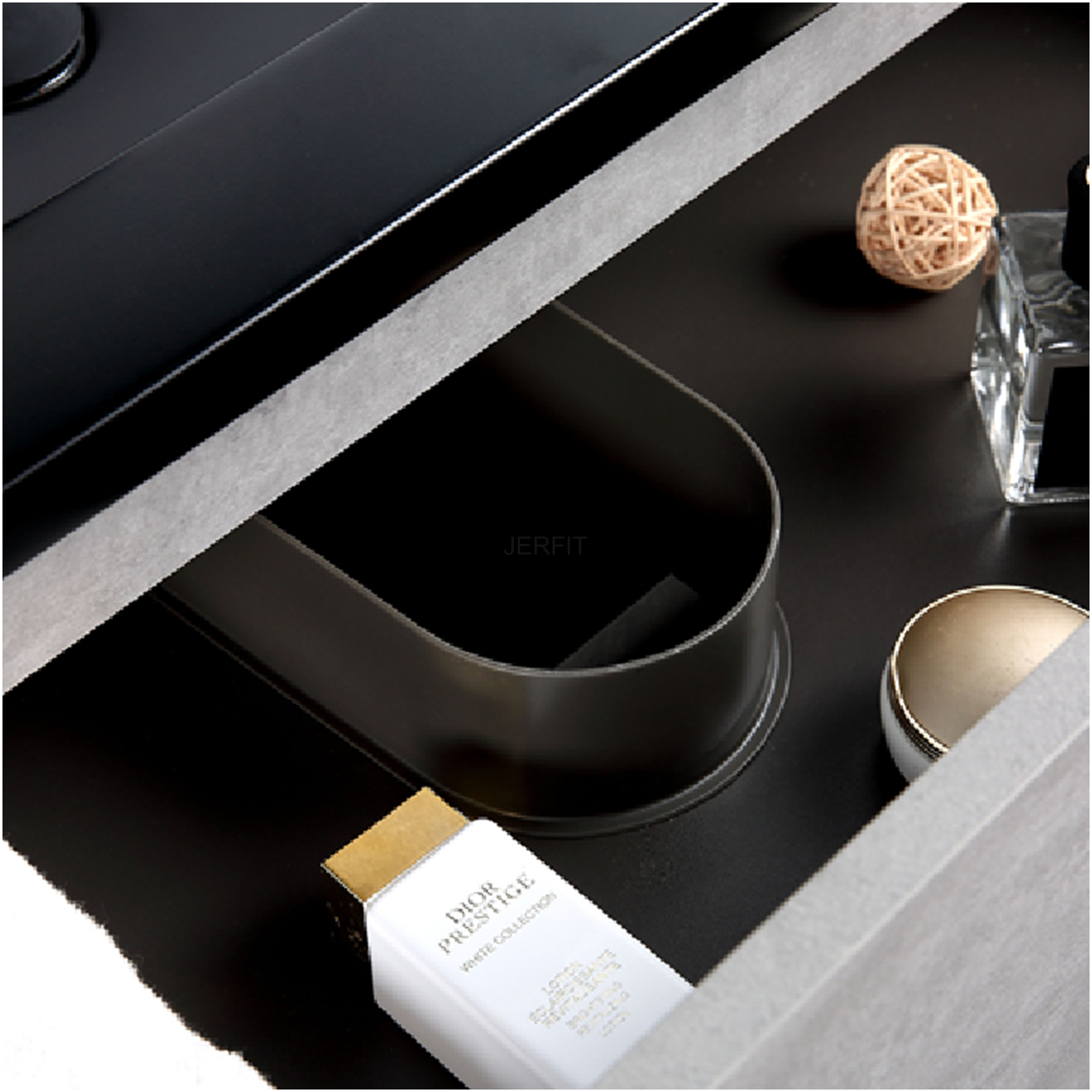 JERFIT U-Shaped Vanity Drawer Organizer, ABS Plastic Bathroom Storage ...